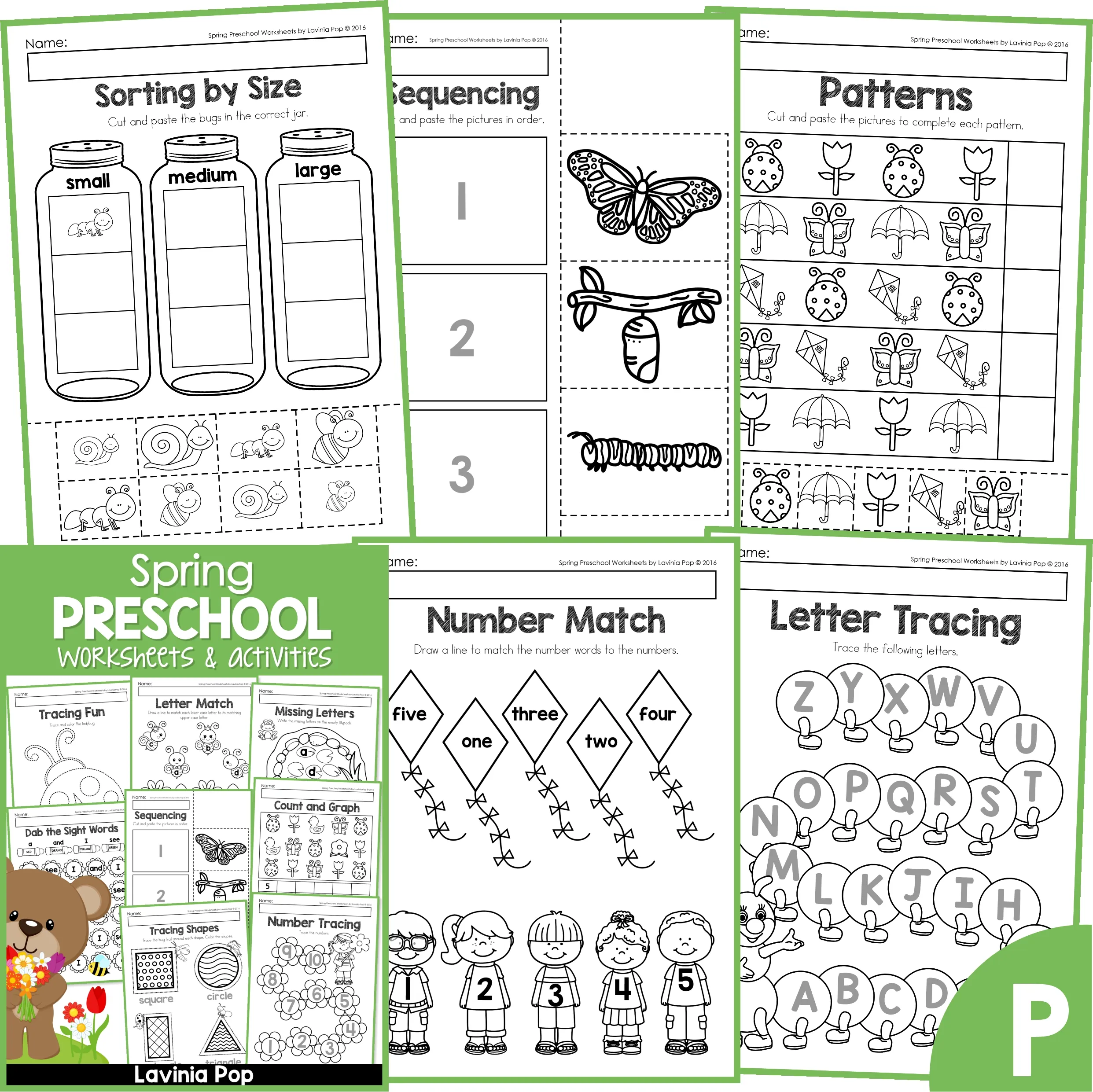 Spring Preschool Worksheets & Activities - In My World