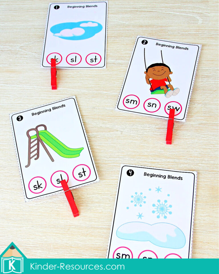 Spring Literacy Centers for Kindergarten - In My World