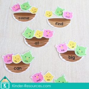 Spring Literacy Centers for Kindergarten - In My World