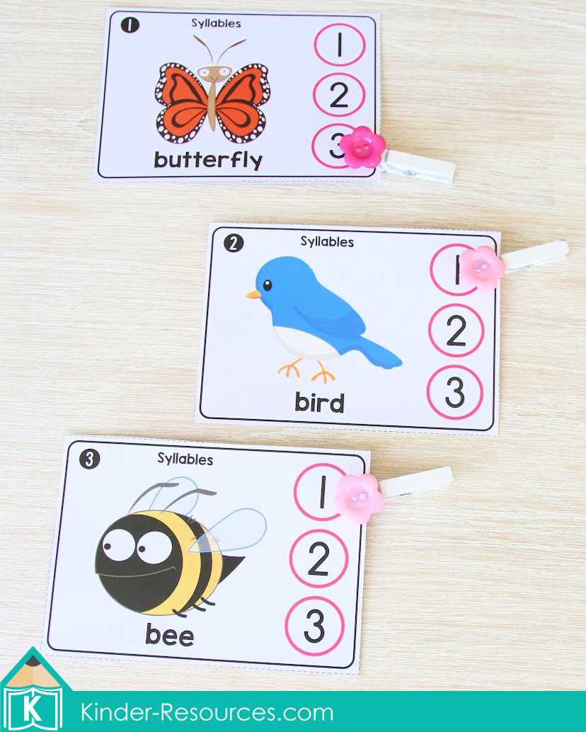 Spring Literacy Centers for Kindergarten - In My World