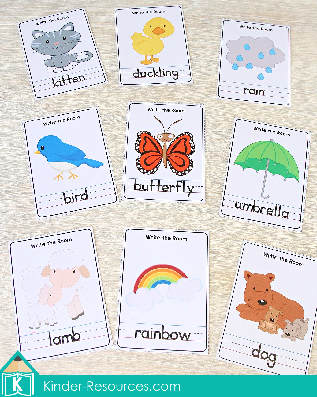 Spring Literacy Centers for Kindergarten - In My World