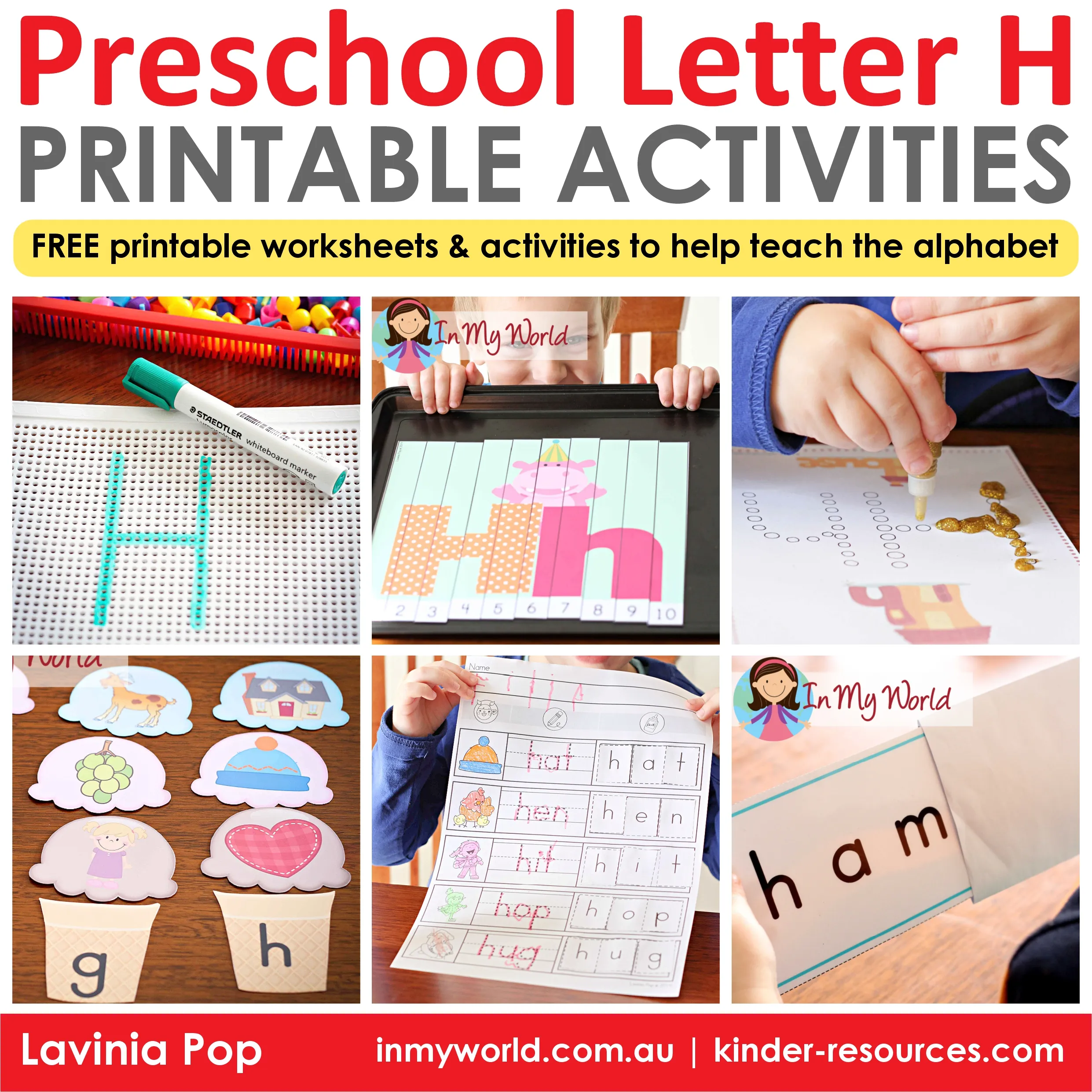 Preschool Letter H - In My World