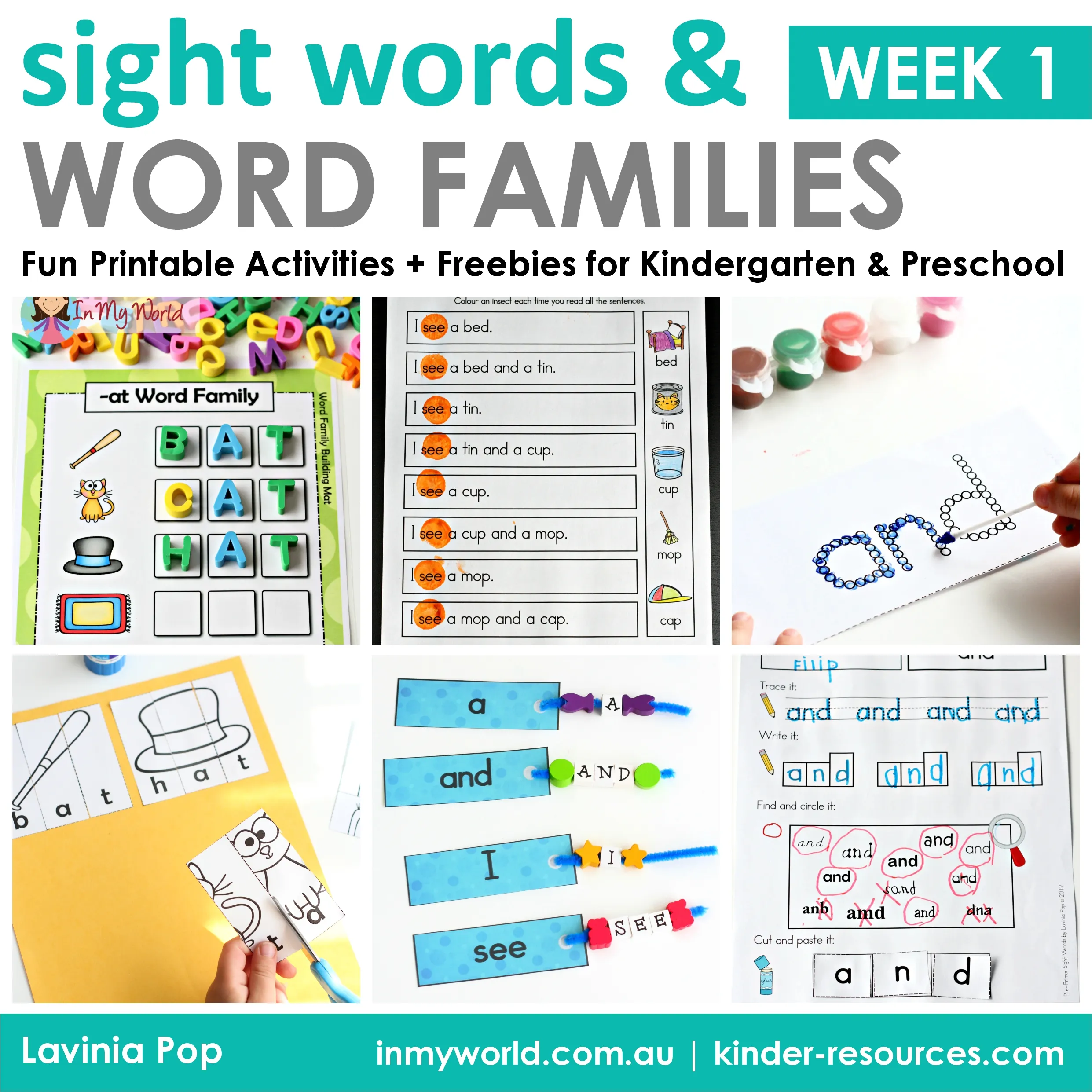 Sight Word and Word Family Activities – Fun Ideas for Beginners - In My ...
