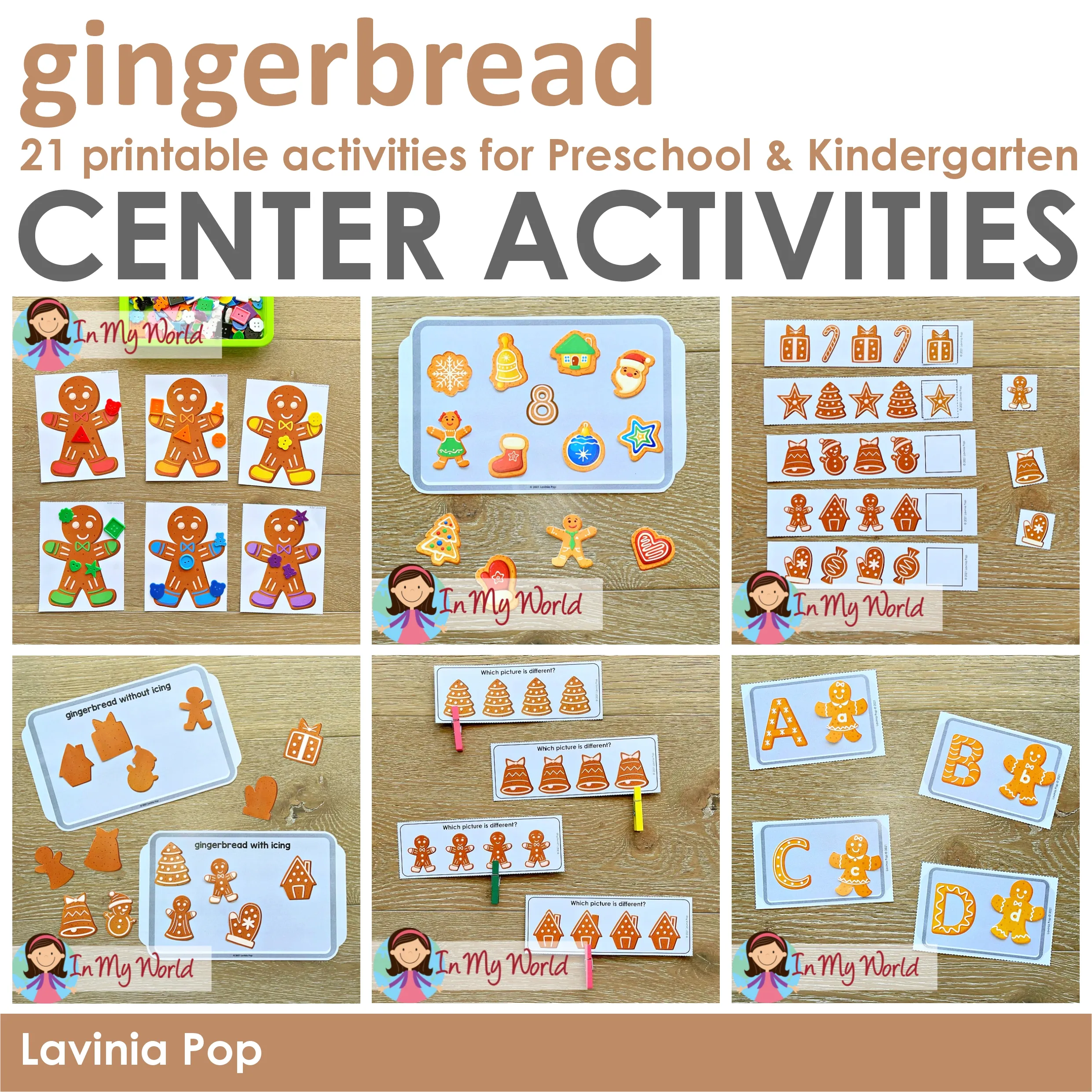 Gingerbread Preschool Centers - In My World