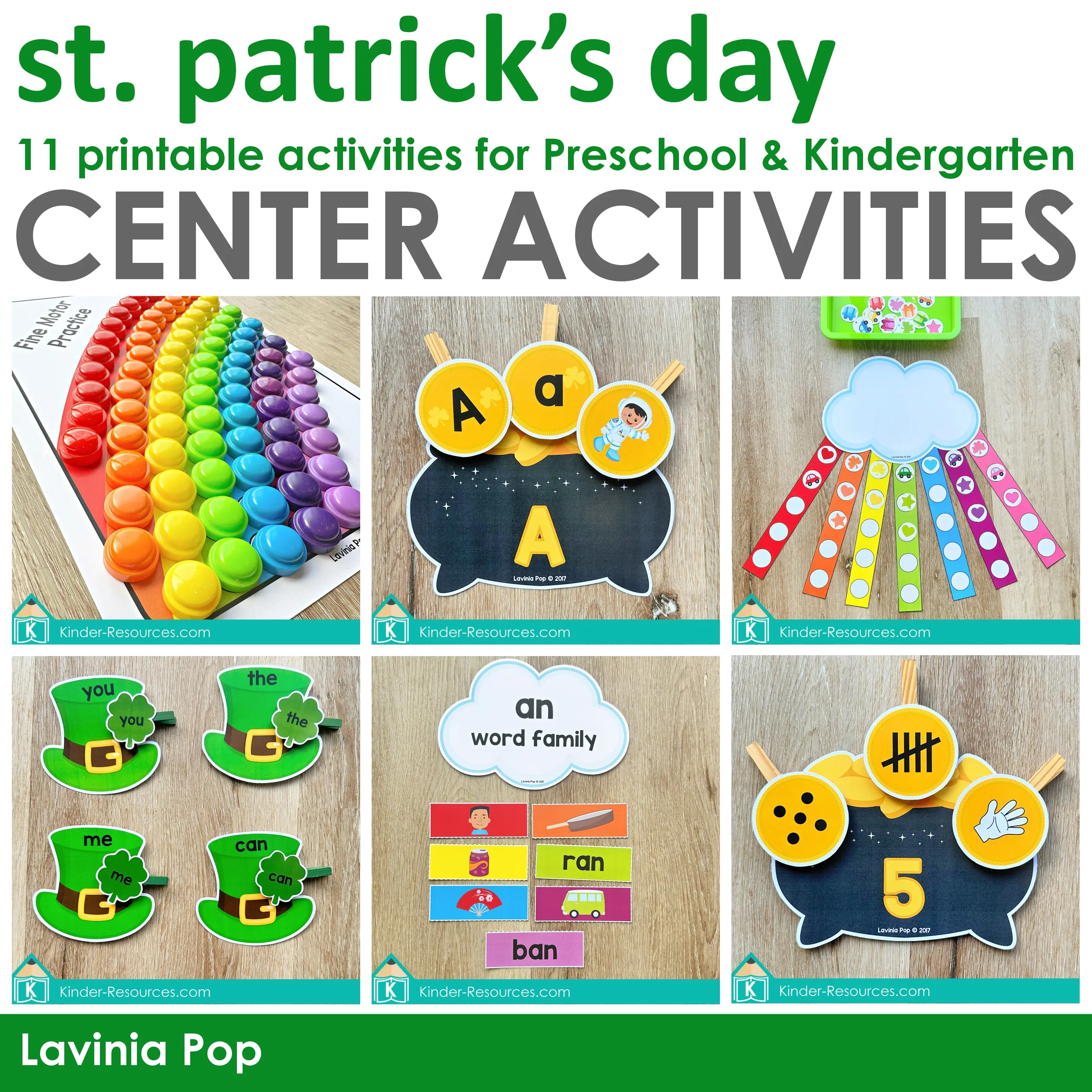 St. Patrick's Day Preschool Centers - In My World
