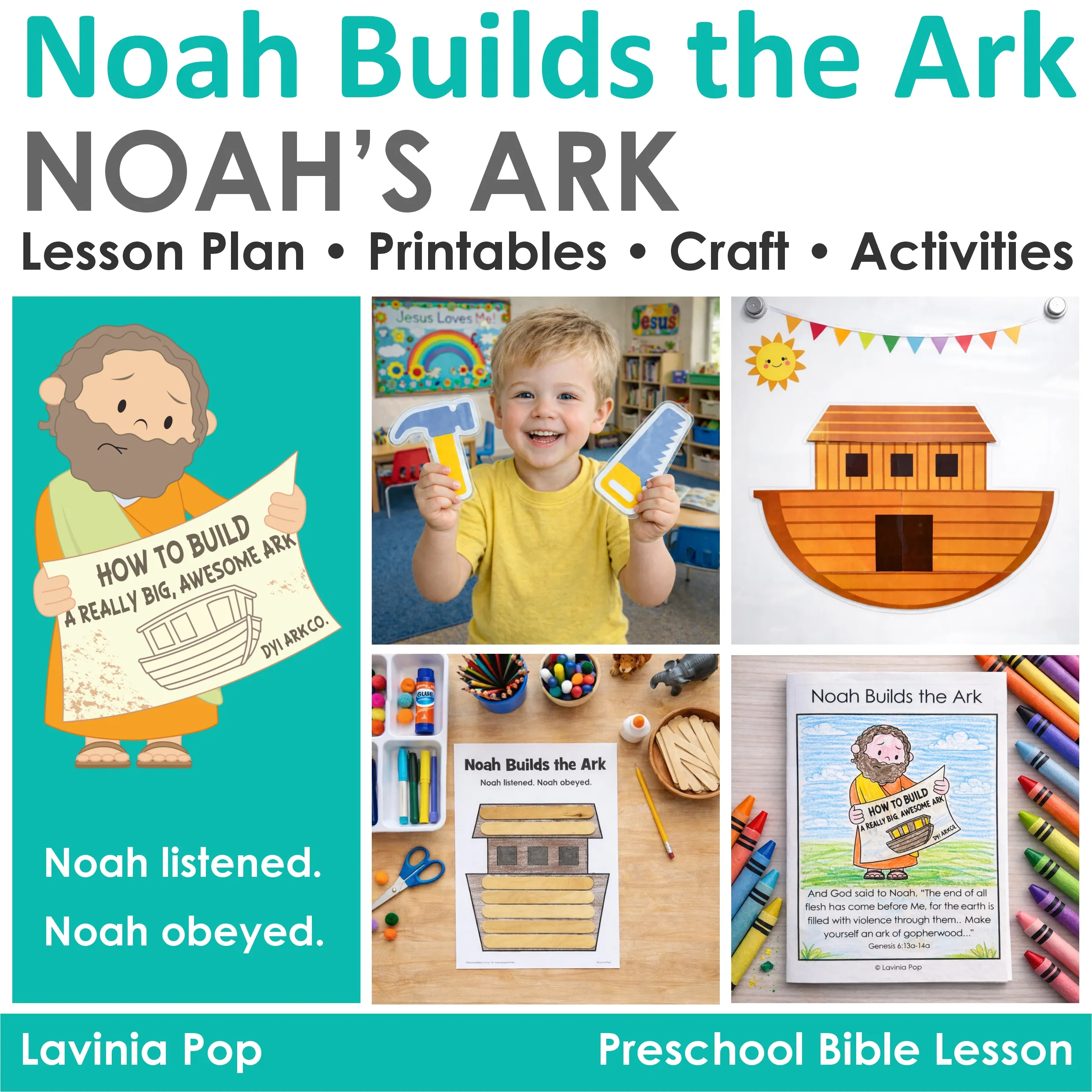 Noah Builds the Ark Preschool Bible Lesson - In My World