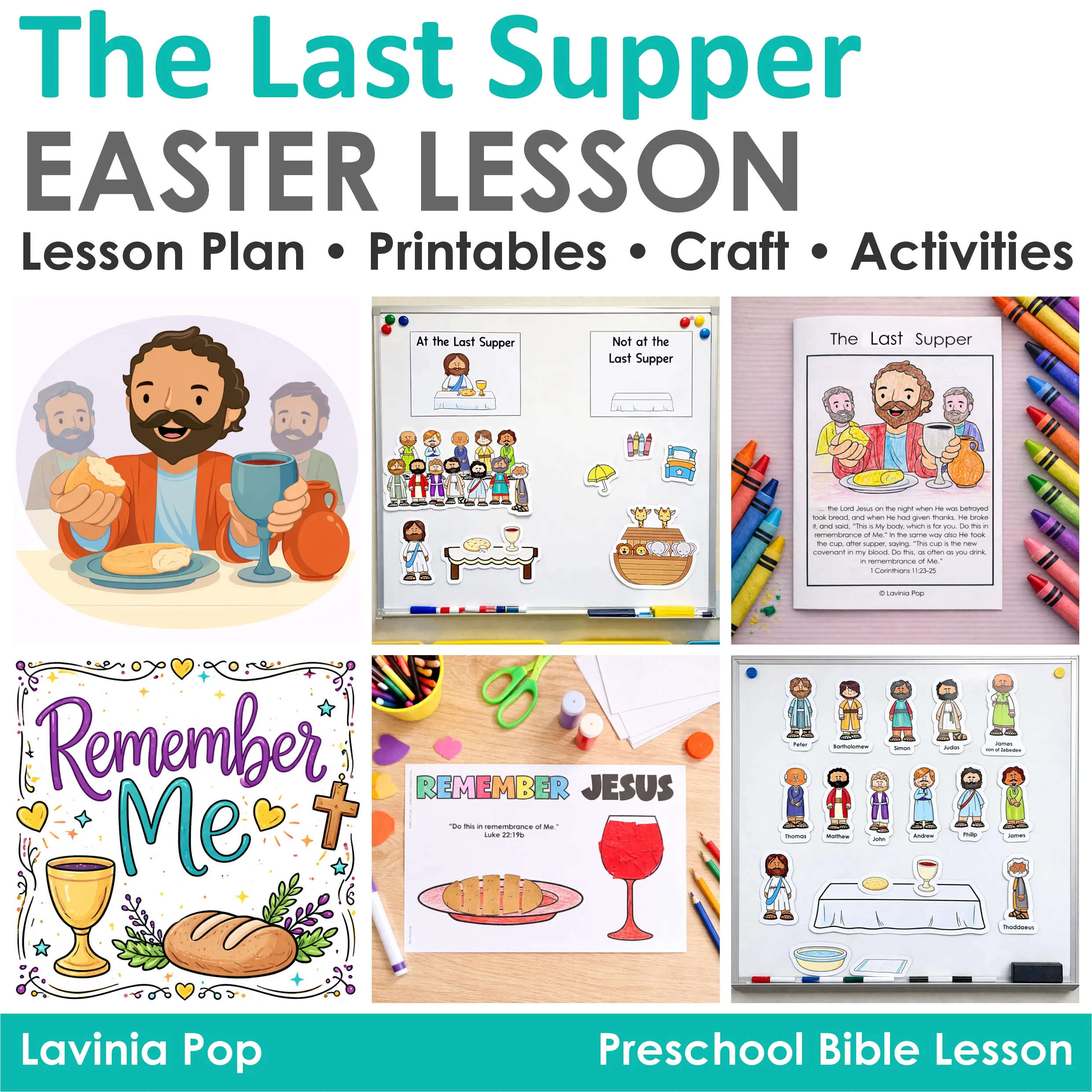The Last Supper Preschool Bible Lesson | Easter - In My World